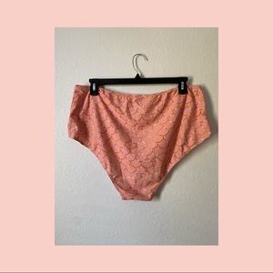 Swim | Peach And Gold Peplum Swim Tankini 3x New | Poshmark